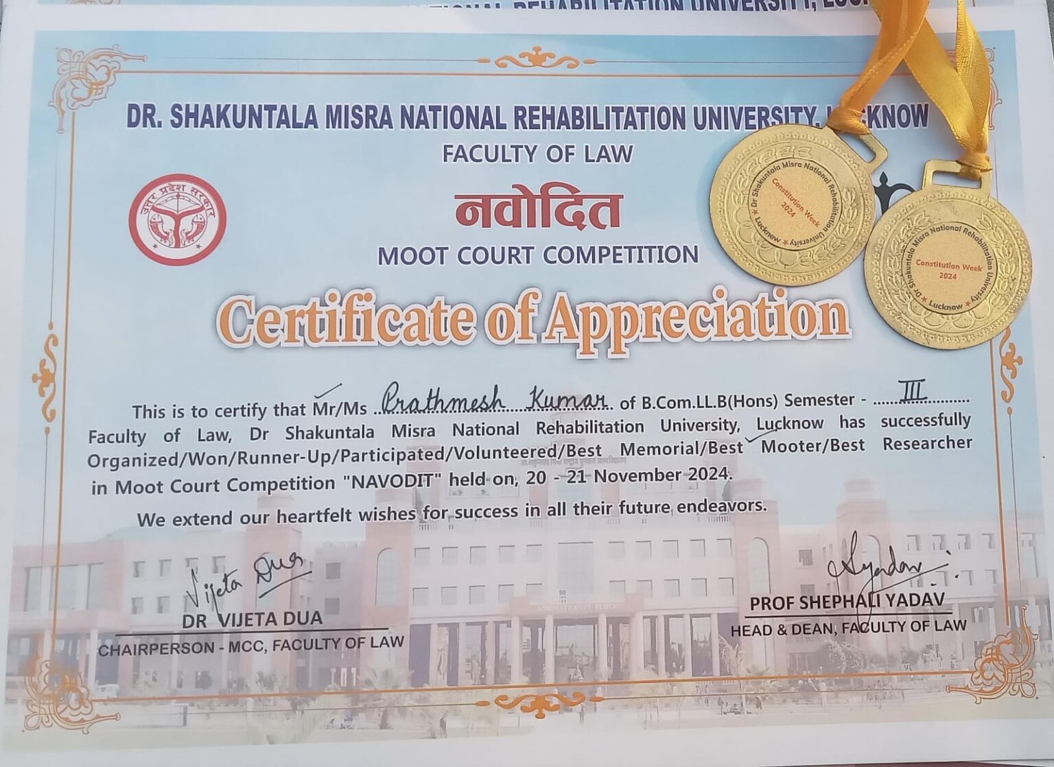 Prathmesh Kumar Shines as Winner and Best Mooter at the 4th Navodit ...