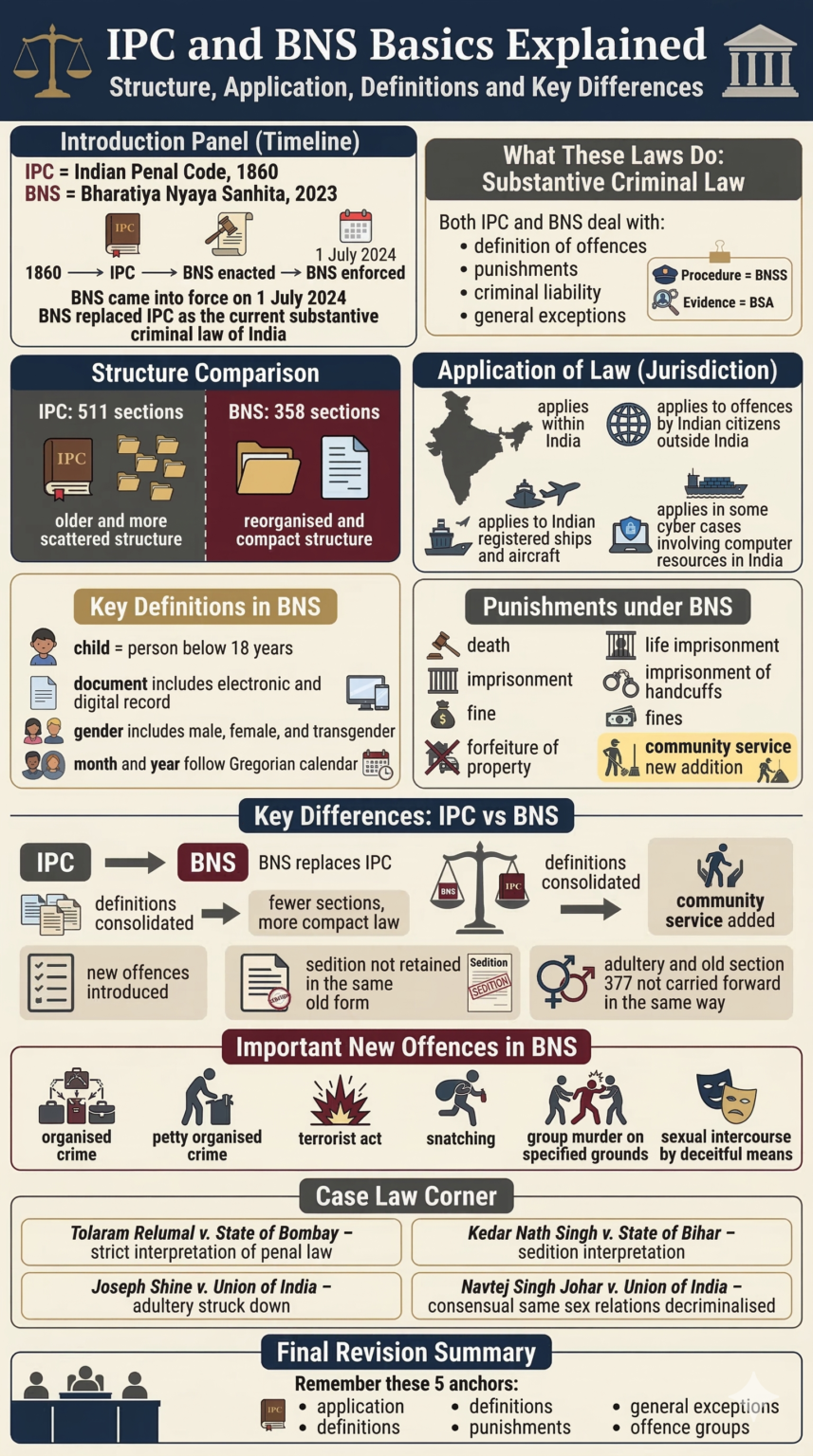 IPC and BNS Basics Explained: Structure, Application, Definitions and ...